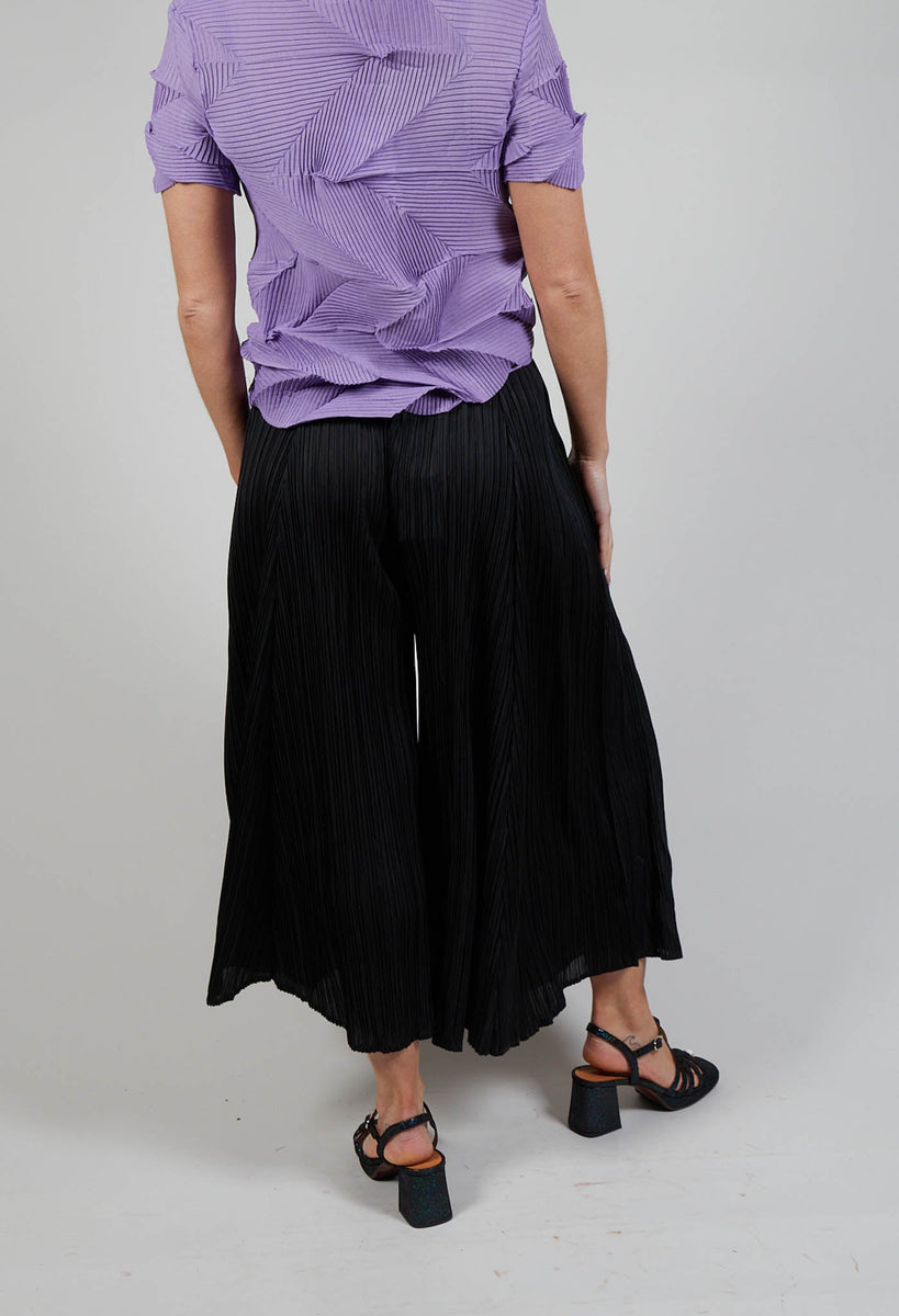 Pleat Culotte in Black – Olivia May
