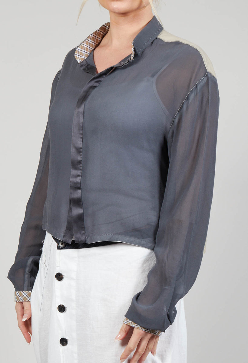 Sheer Shirt in Original Grey – Olivia May