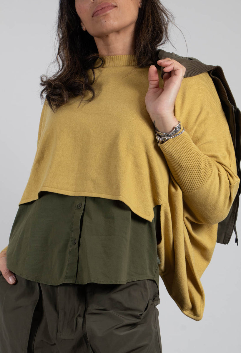 Bitte Kai Rand Boxy Fit Knitted Jumper in Mustard – Olivia May