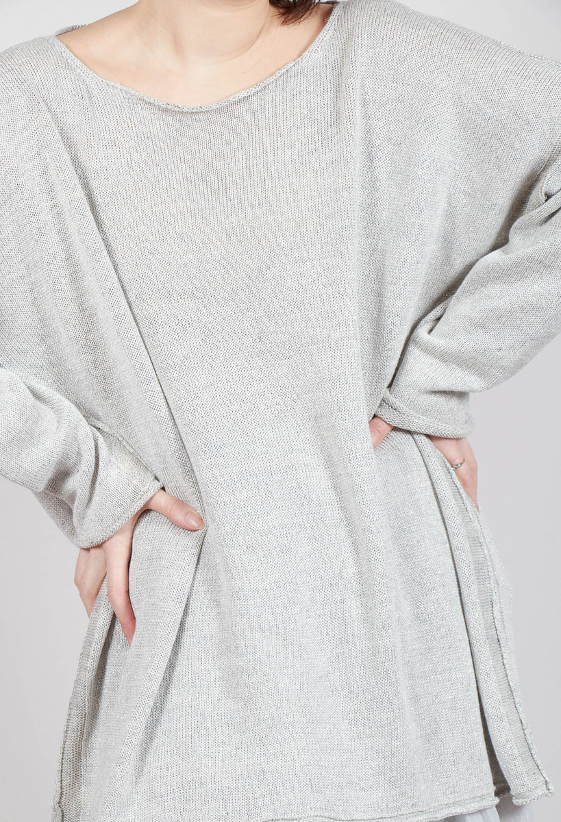 Longline Relaxed Knit in Moon Sparkle – Olivia May
