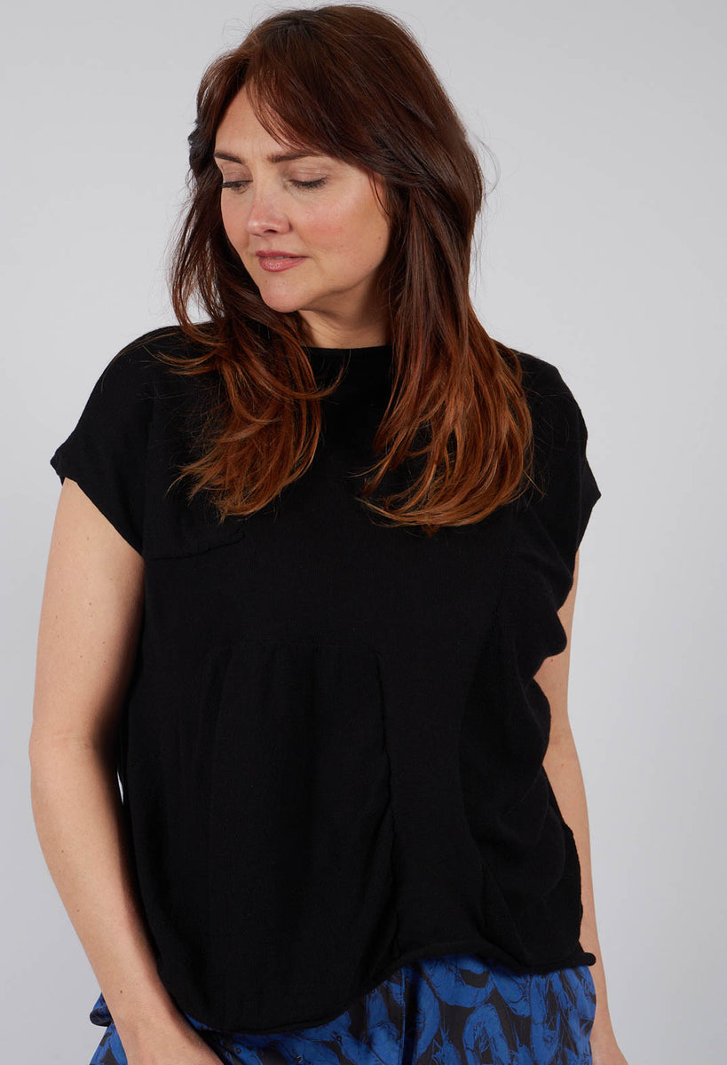Glikos Knitted Top in Black – Olivia May