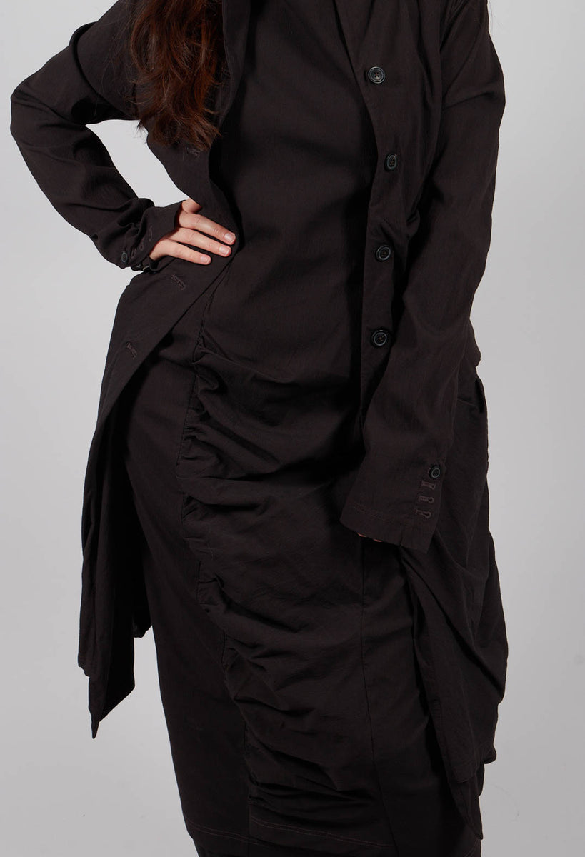 Rundholz Mainline Ruched Coat in Turf – Olivia May
