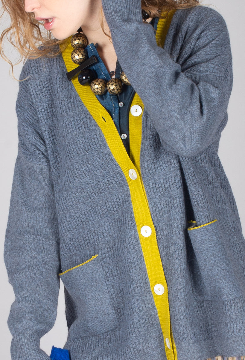 Long Cardigan in Jacaranda Weed – Olivia May