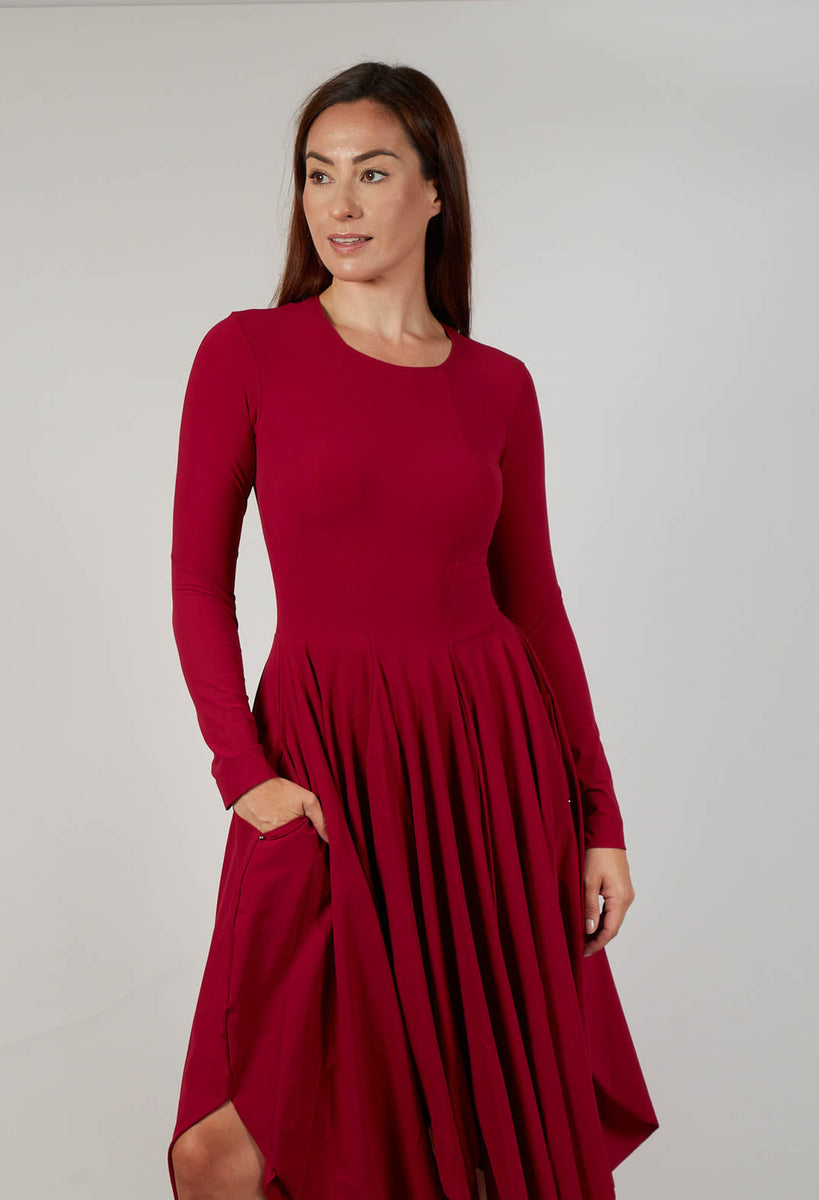 High Enthusiasm Dress in Red | Olivia May