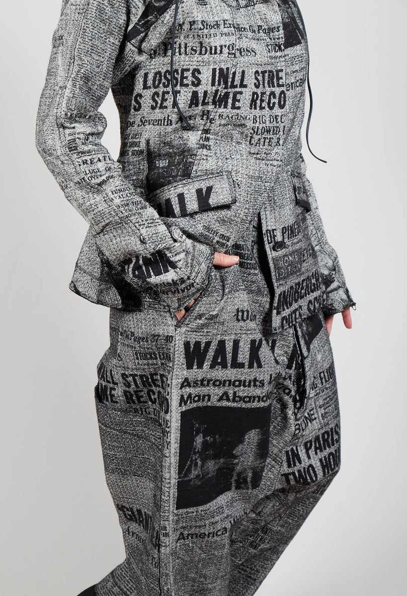 Extreme Drop Crotch Trousers in Moonwalk – Olivia May