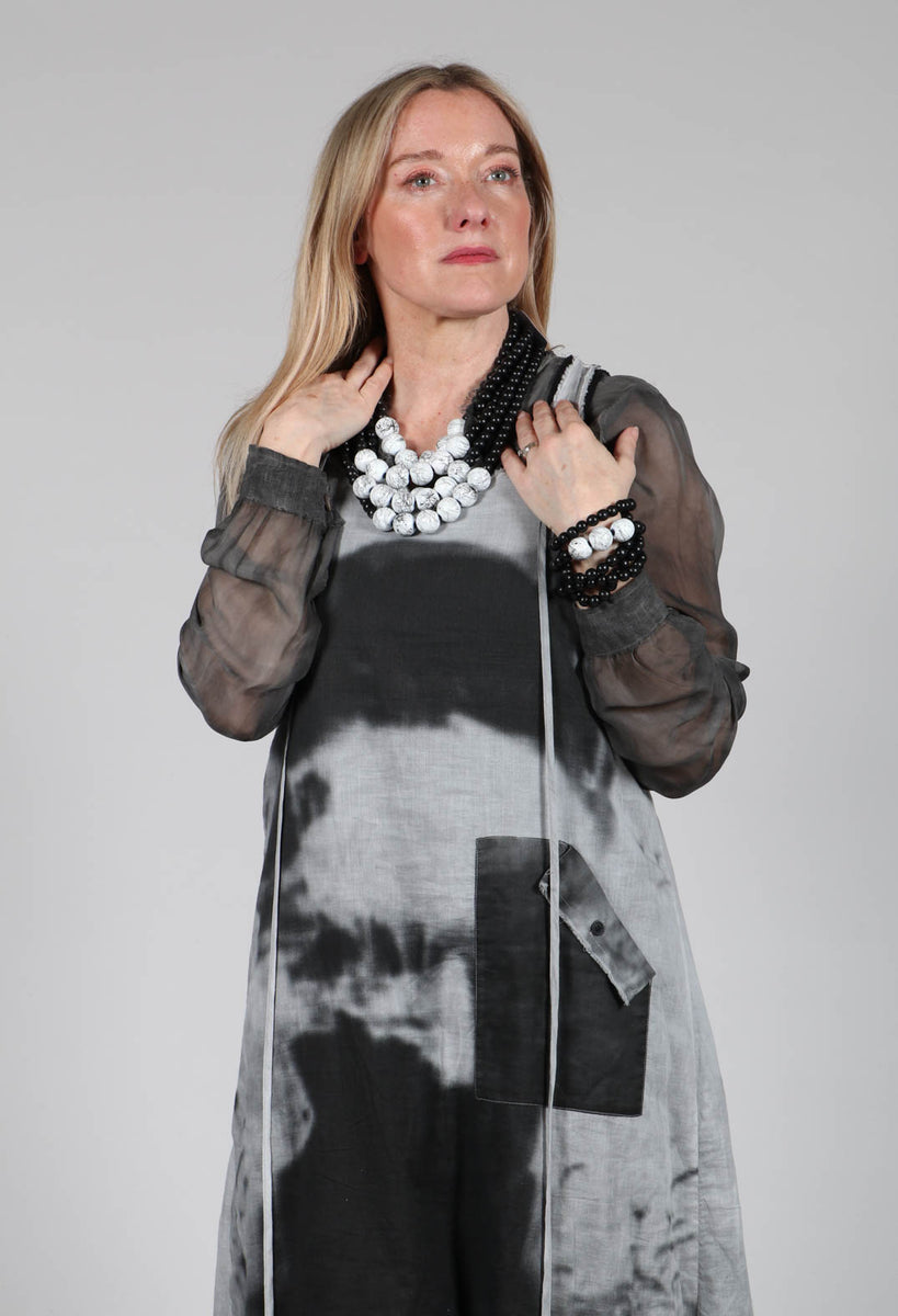 Pal Offner Layered Dress in The Watcher Grey | Olivia May