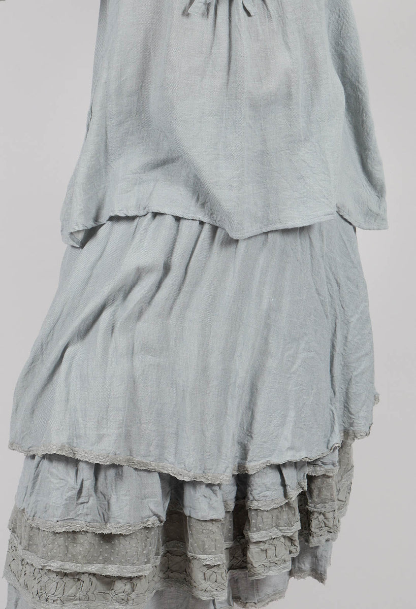 Madou Skirt in Lin Bleu – Olivia May