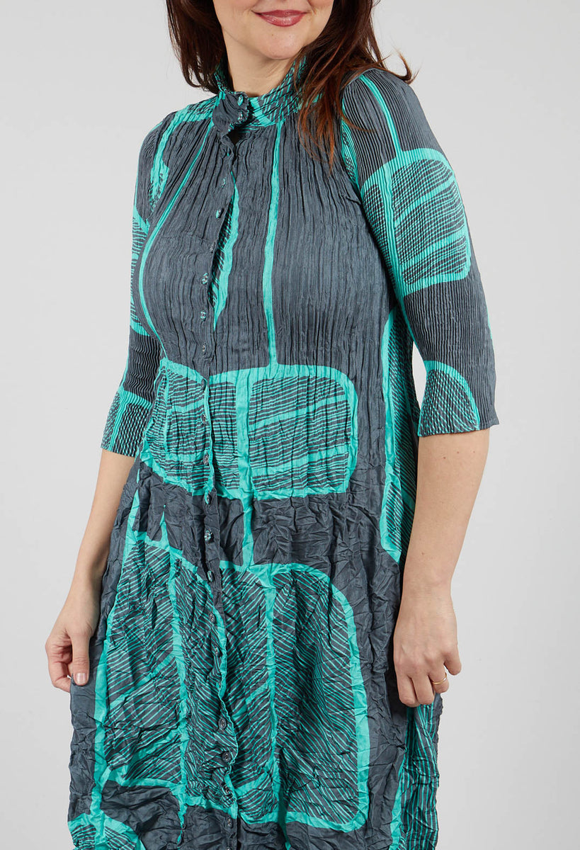 Alquema Nehru Coat Dress in Paddle | Olivia May