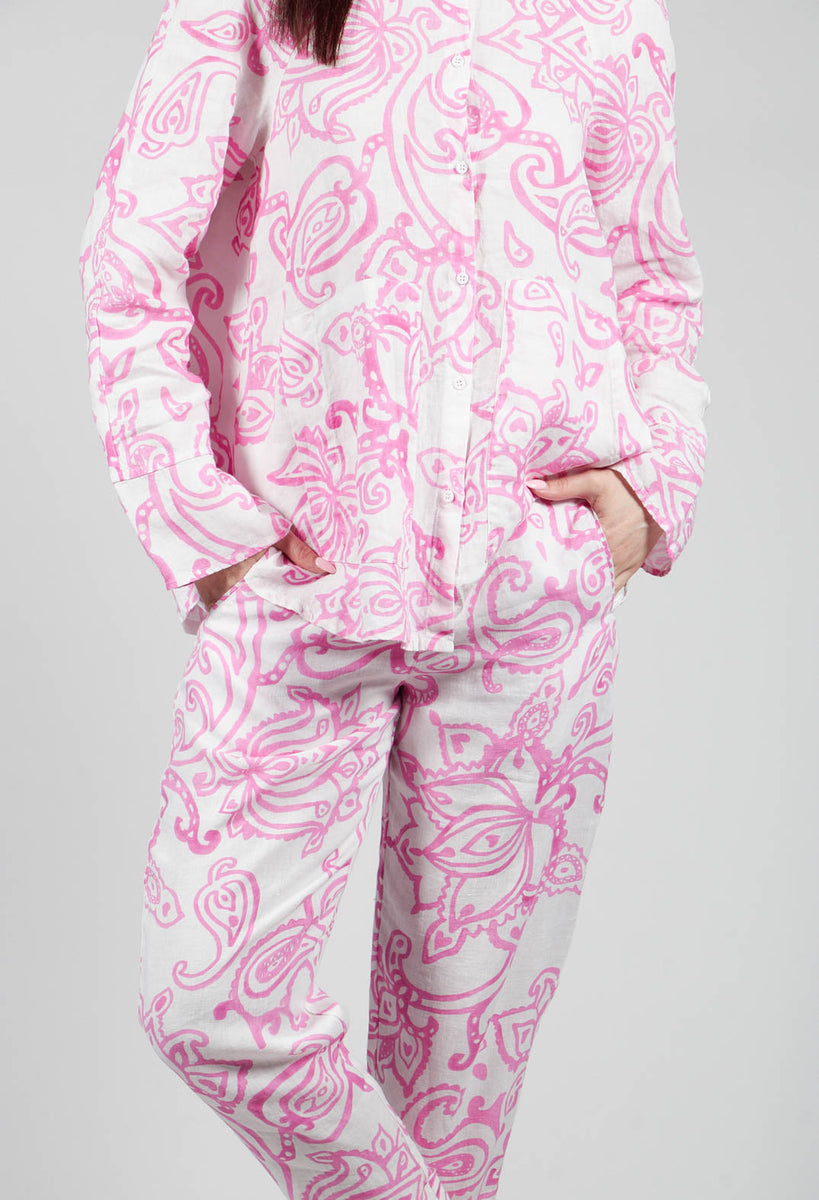 Sand Flower Geisha Trousers in Orchidee – Olivia May