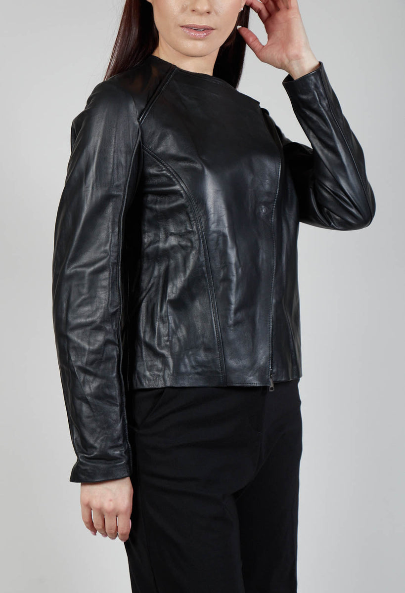 Sinister Pelle Jacket in Black – Olivia May