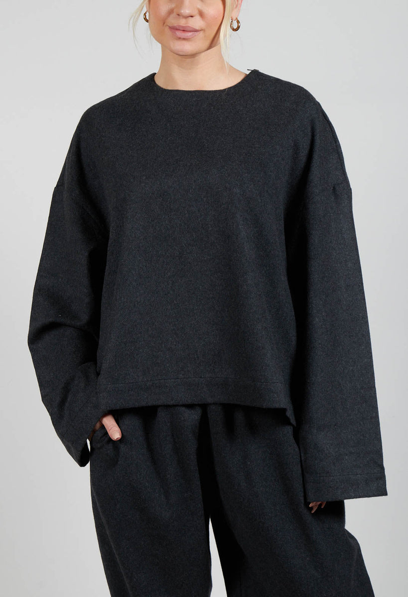 La Vaca Loca Wok Fresca Top in Bristol Grey | Olivia May