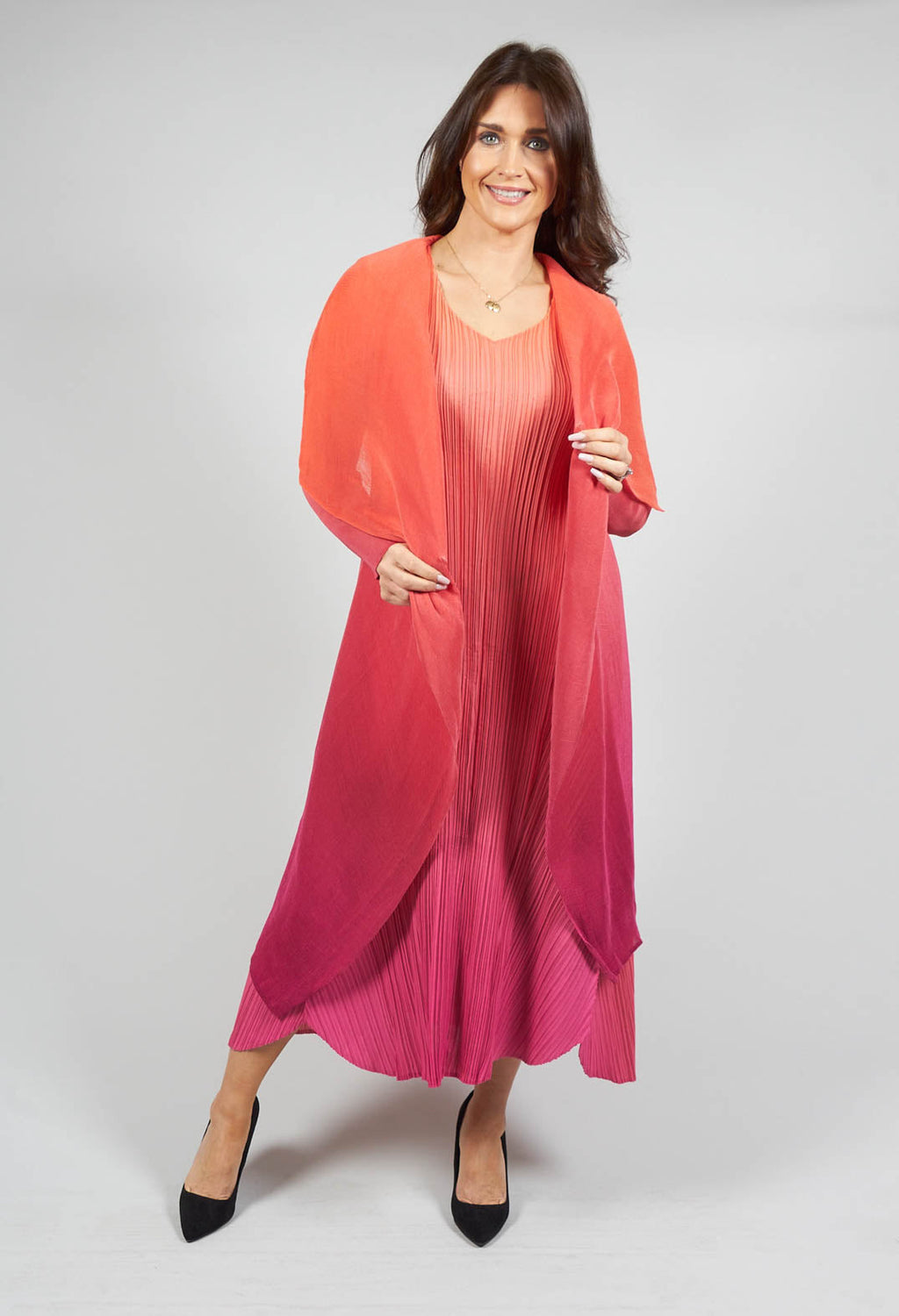 Alquema – Collare Coat in Flame Beet – Olivia May