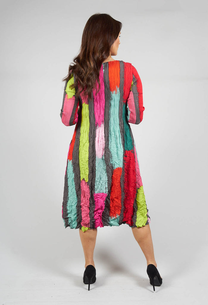 Three Quarter Sleeve Smash Dress in Paint Brush – Olivia May